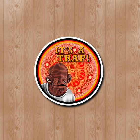 Its A Trap Sticker WATERPROOF | Etsy