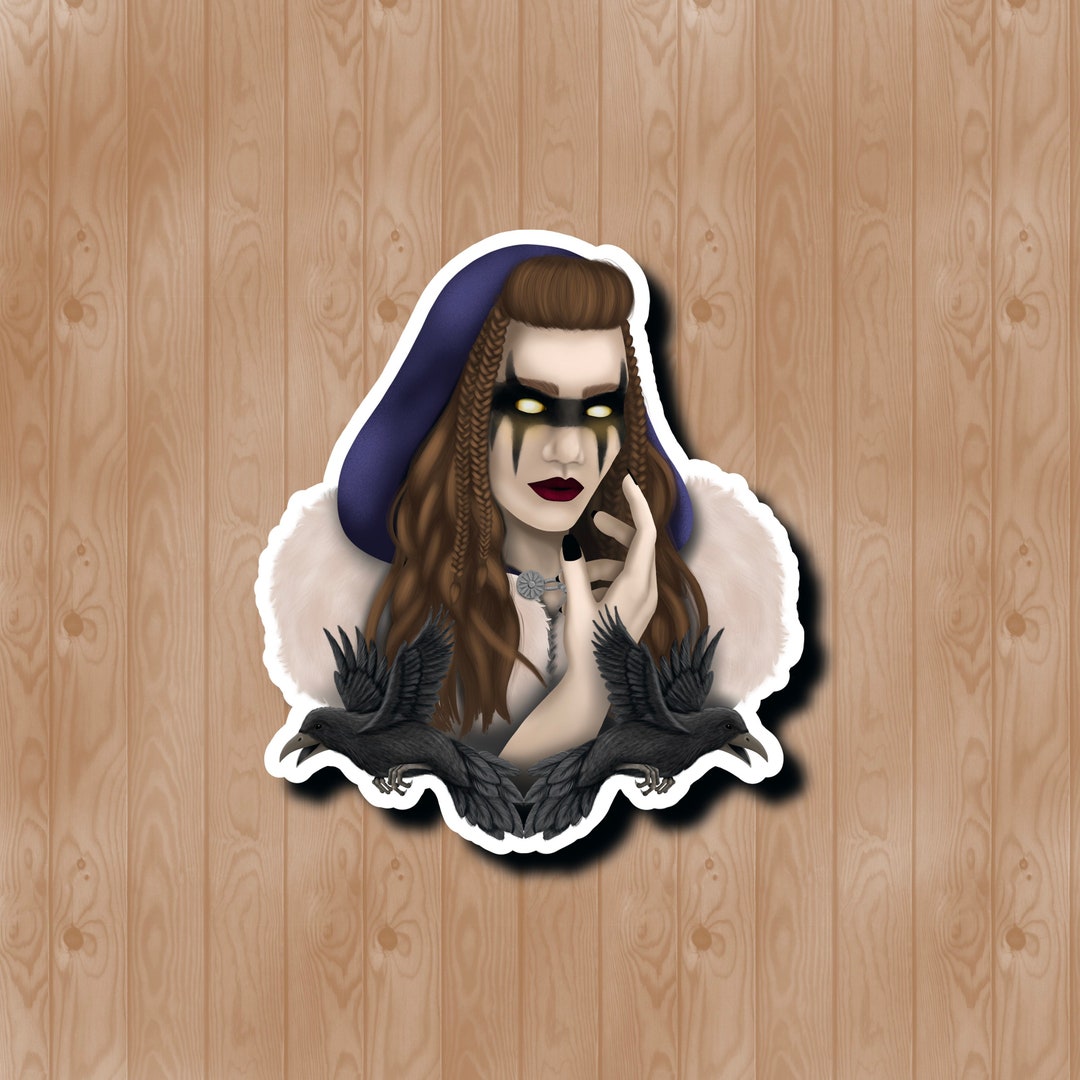 Viking Sorceress Sticker (WATERPROOF) - Etsy