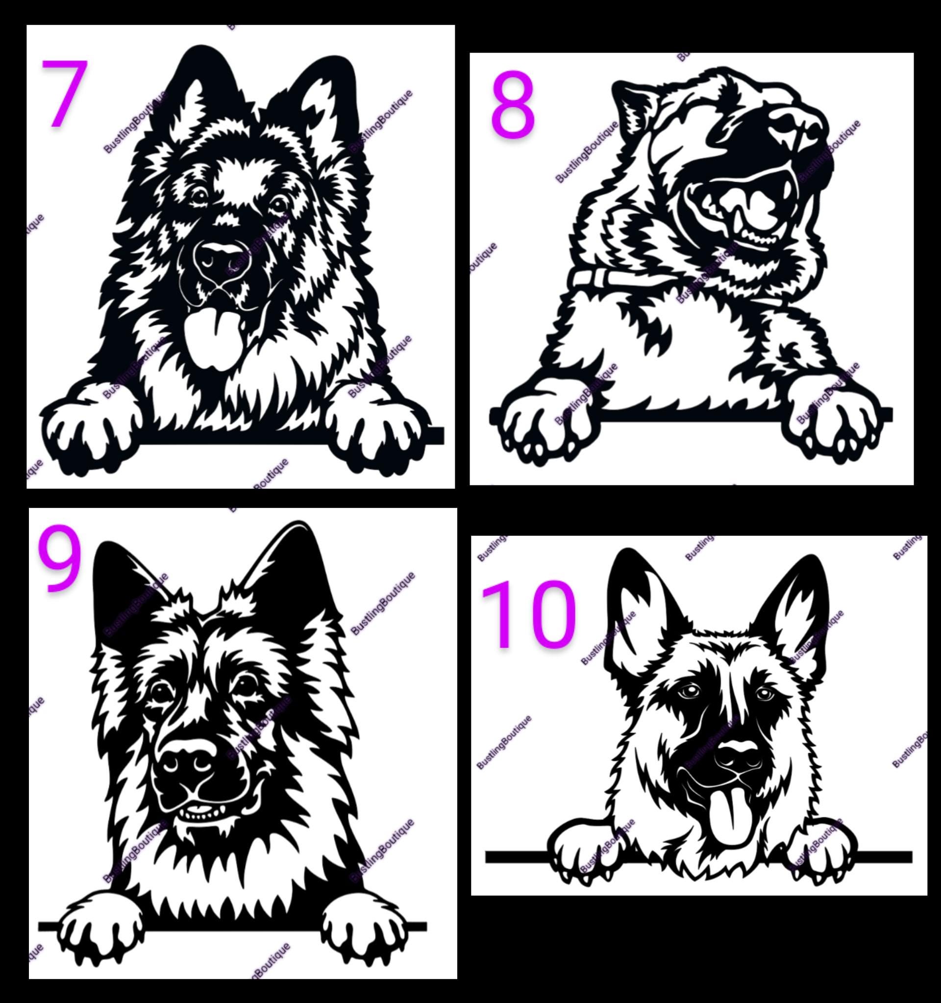 German Shepherd Decal, German Shepherd, German Shepherd Mom Decal, Dog ...