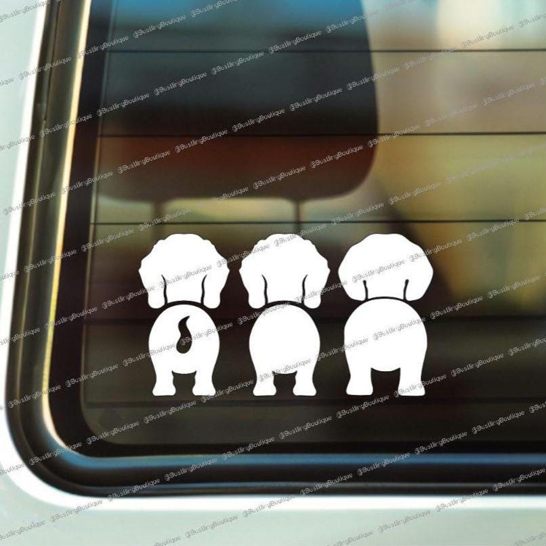 Beagle Butt Decal, Beagle Decal, Car Decal, Free Shipping - Etsy