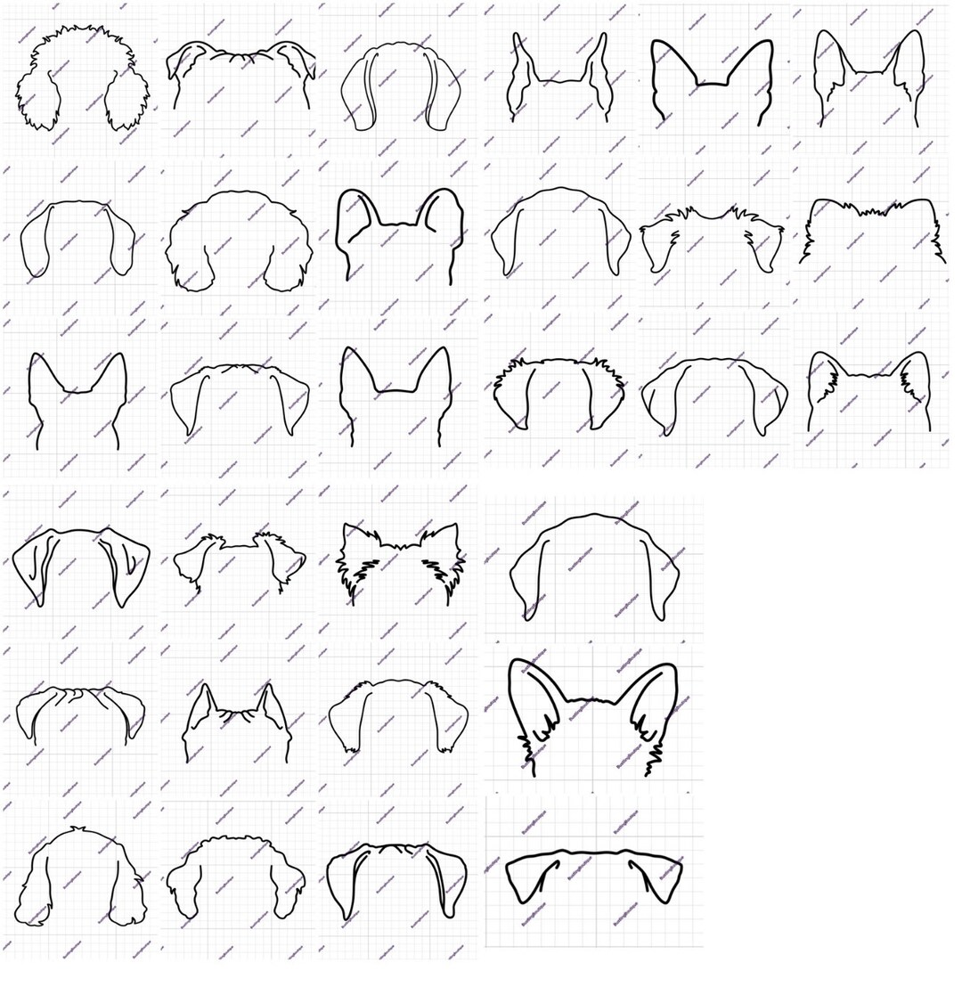 Dog Ear Decal, Decals, Dogs, Vinyl Decals, Jack Russell, Corgi, German ...