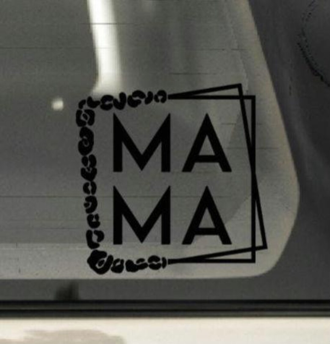 Mama Car Decal, Leopard Print Mama Decal, Car Decal, Laptop Decal, Free ...