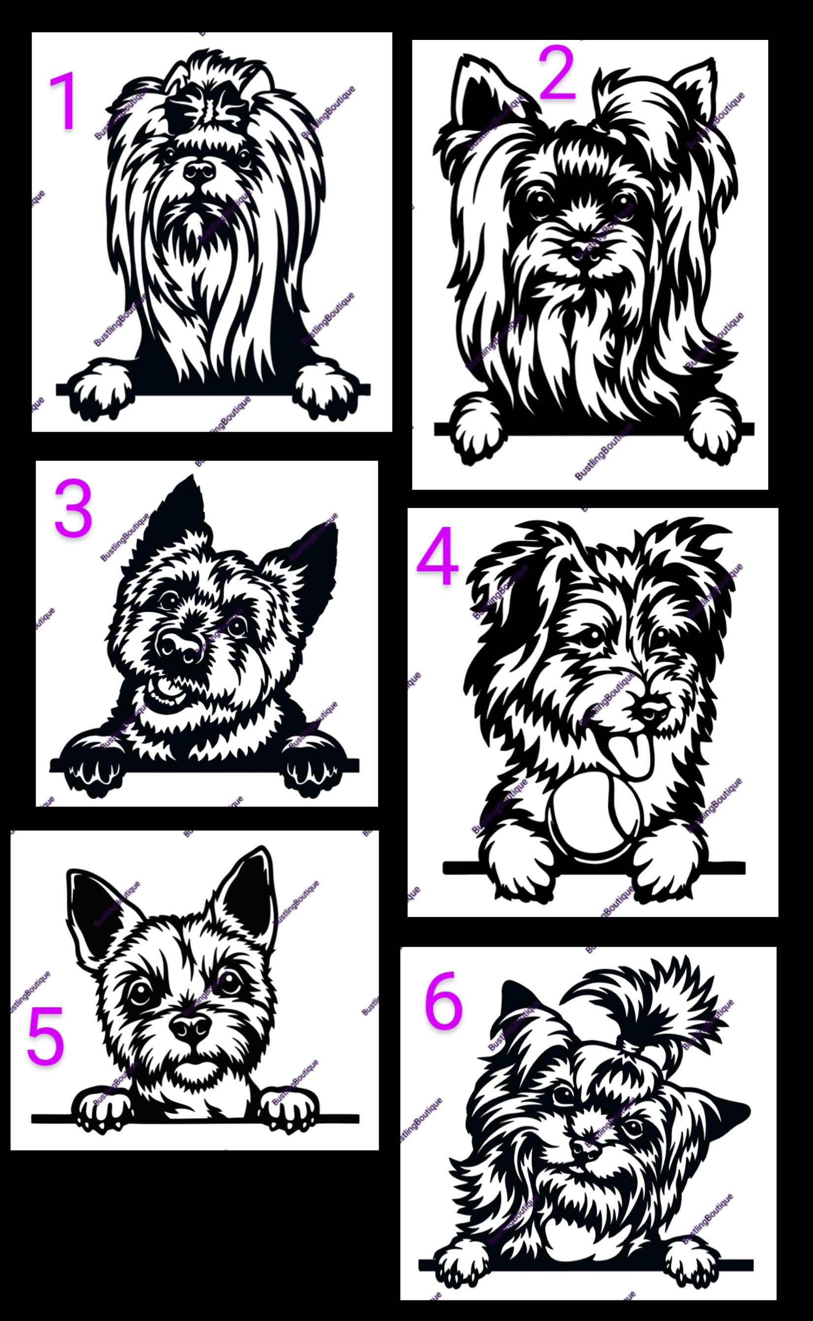 Yorkie Decal, Yorkie, Yorkie Mom, Car Decal, Free Shipping - Etsy