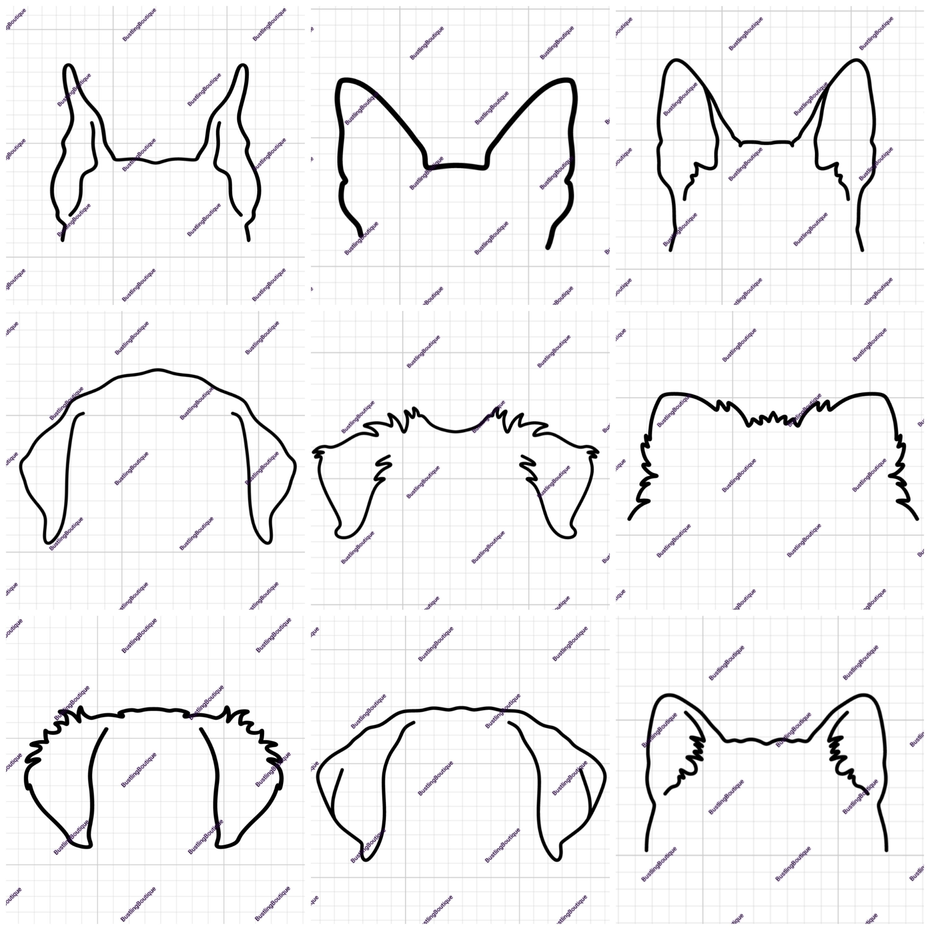 Dog Ear Decal, Decals, Dogs, Vinyl Decals, Jack Russell, Corgi, German ...