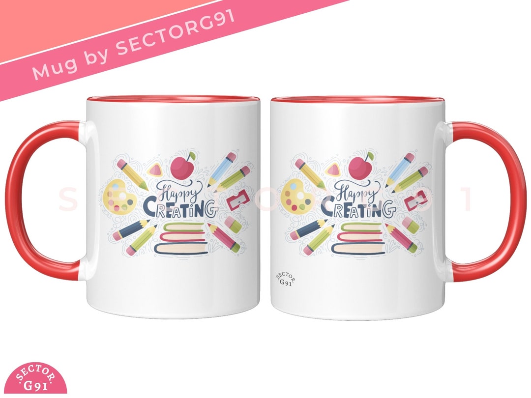 Colored Mugs Art Student Gift Children School Gift Mug Colorful Grade ...
