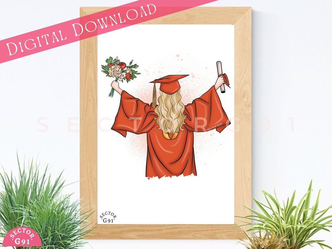 Graduation Fashion Illustration Future Graduate Gift Graduation Party ...