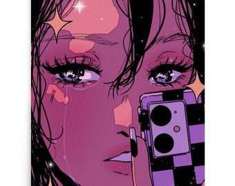 Anime Crying Poster - Etsy