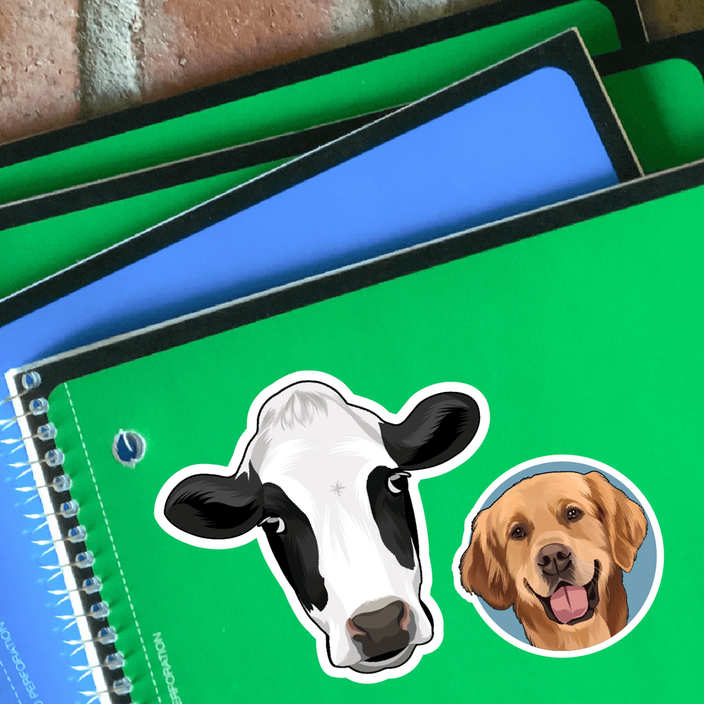 Dairy Cow Sticker Cute Sticker for Cow Lover Fun Cute - Etsy