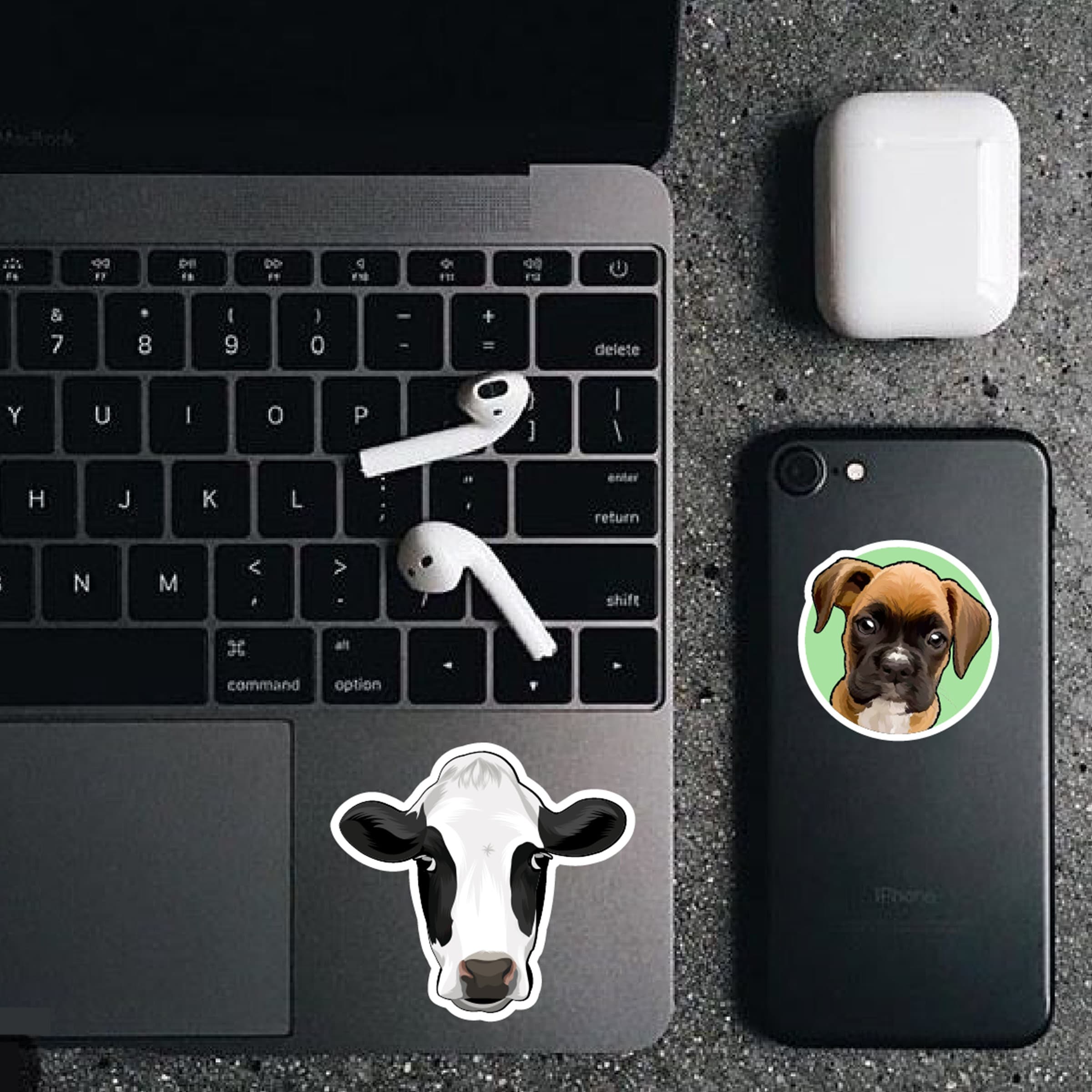 Dairy Cow Sticker Cute Sticker for Cow Lover Fun Cute - Etsy