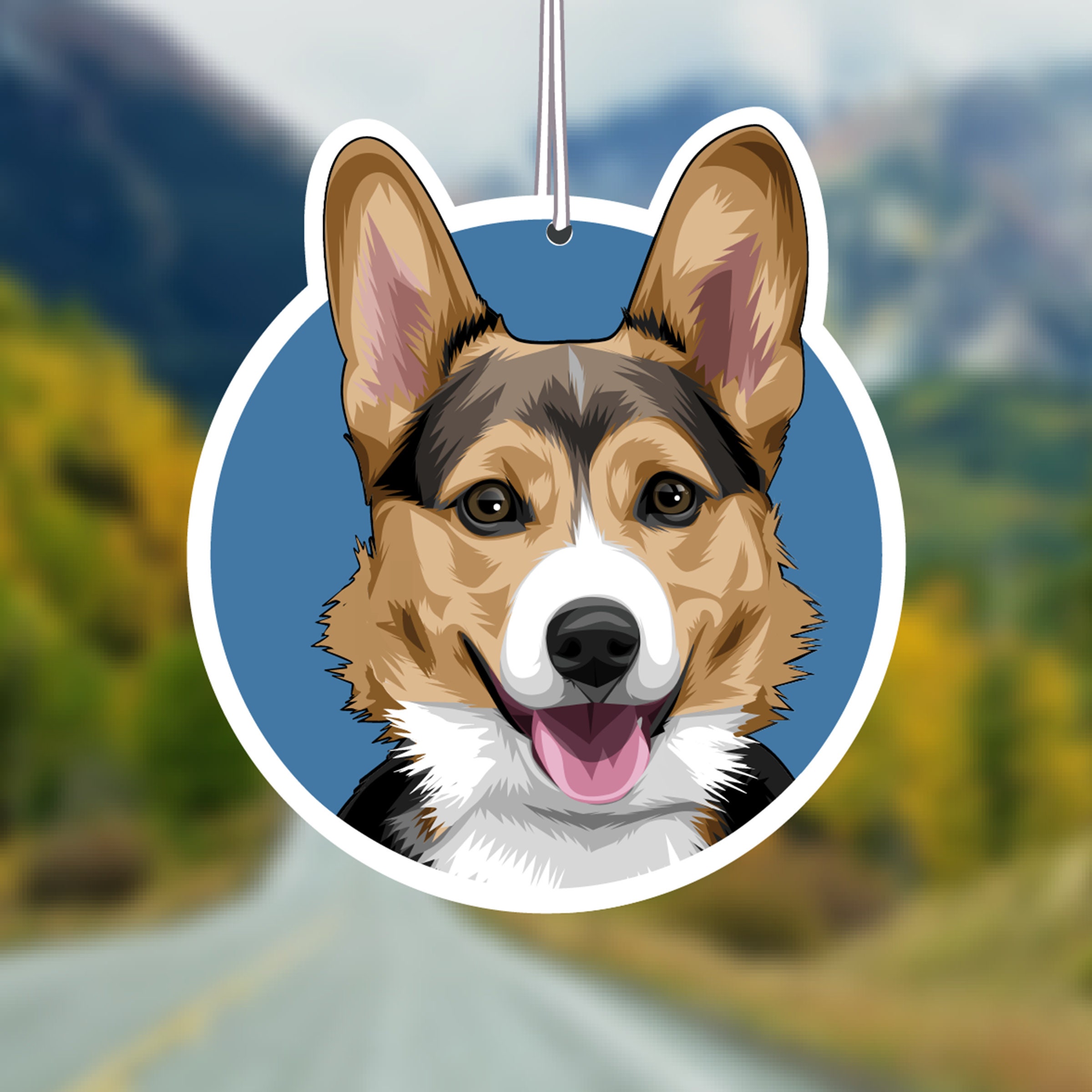 Corgi Dog Car Air Freshener Rear View Mirror Accessory Cute | Etsy