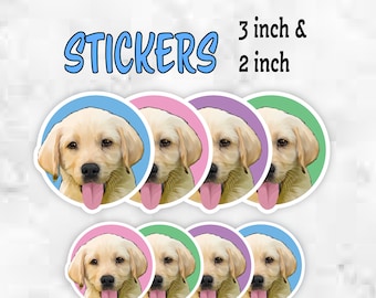 Yellow Lab Sticker Puppy Clipart Dog Reading Book Sticker Cute Animal ...
