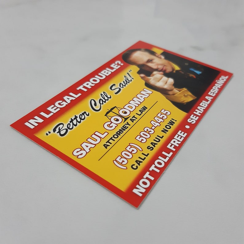 Better Call Saul Business Card Prop Saul Goodman Jimmy - Etsy Nederland Better Call Saul Business Card Prop Saul Goodman Jimmy - Etsy Nederland
