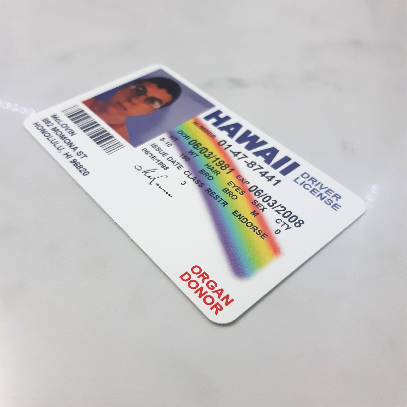 Mclovin ID Card License - Superbad, Fogell, Christopher Mintz-plasse ...