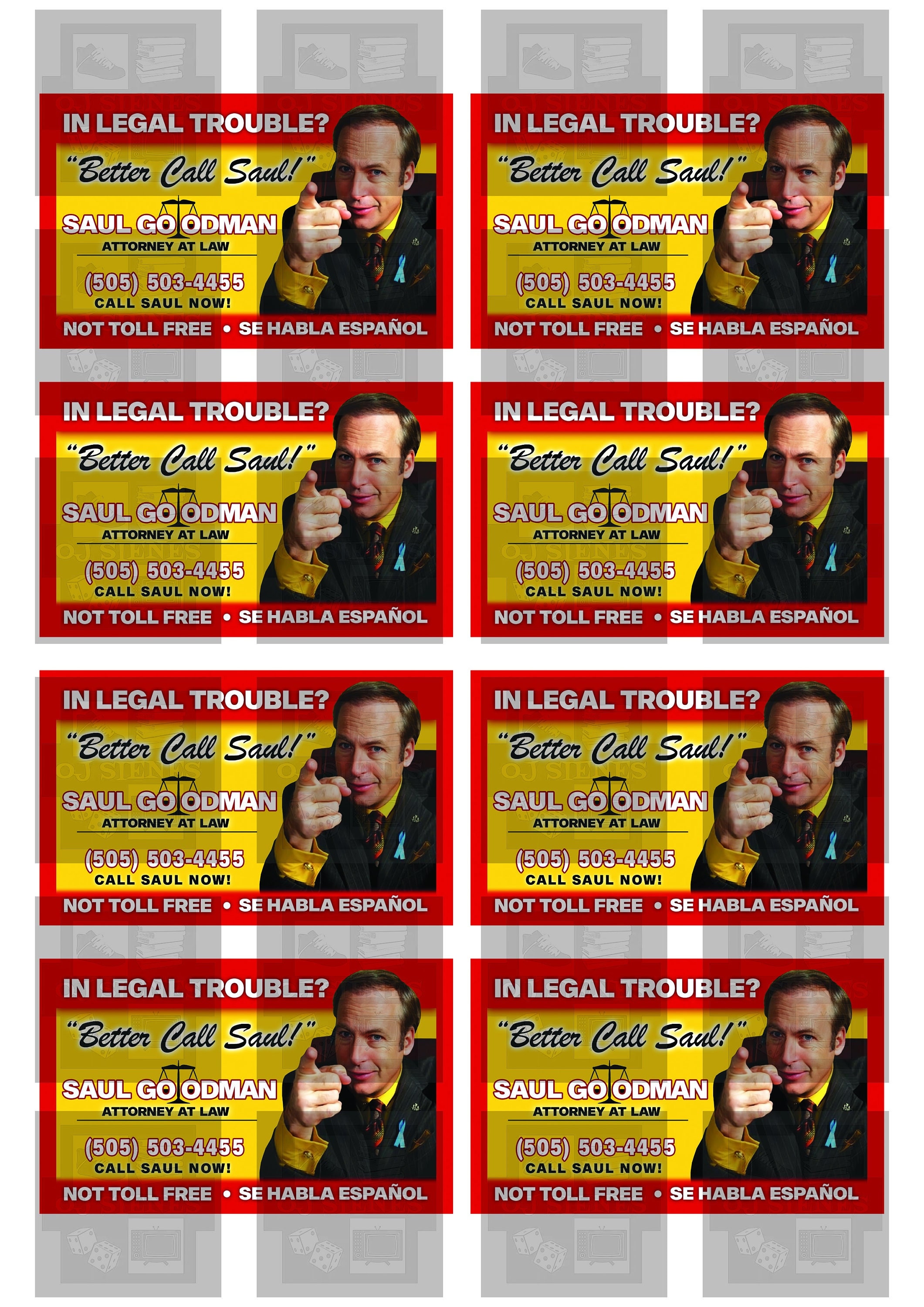 Better Call Saul DIGITAL DOWNLOAD PRINT Business Card Prop - Etsy