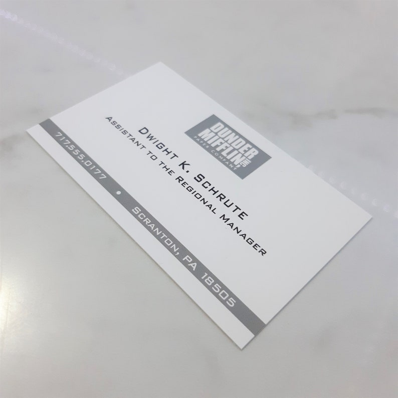 Dwight Schrute Assistant to the Regional Manager Business Card - the ...