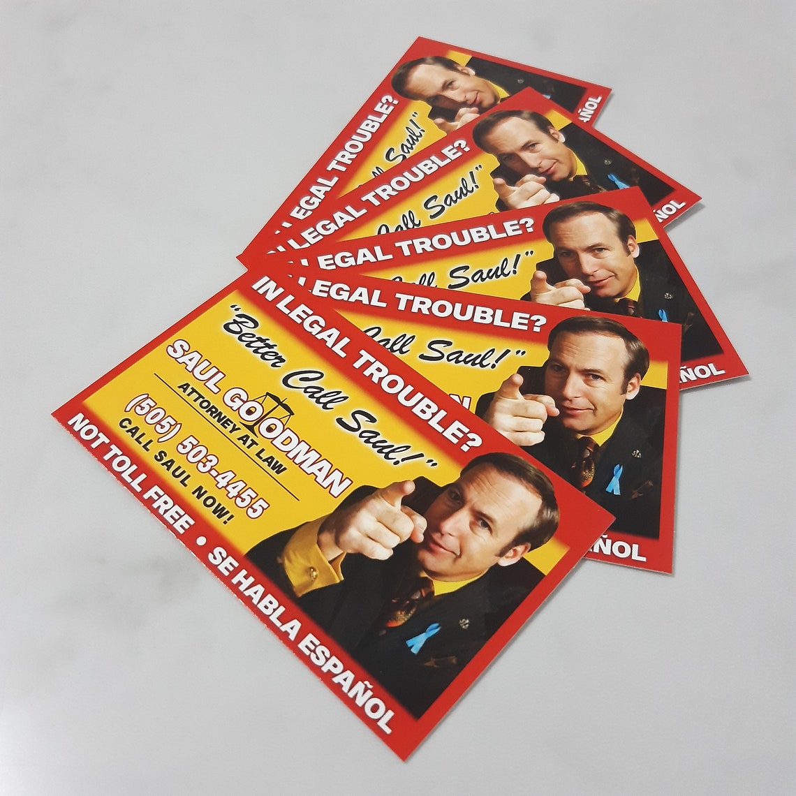 Better Call Saul Business Card Prop Saul Goodman Jimmy - Etsy