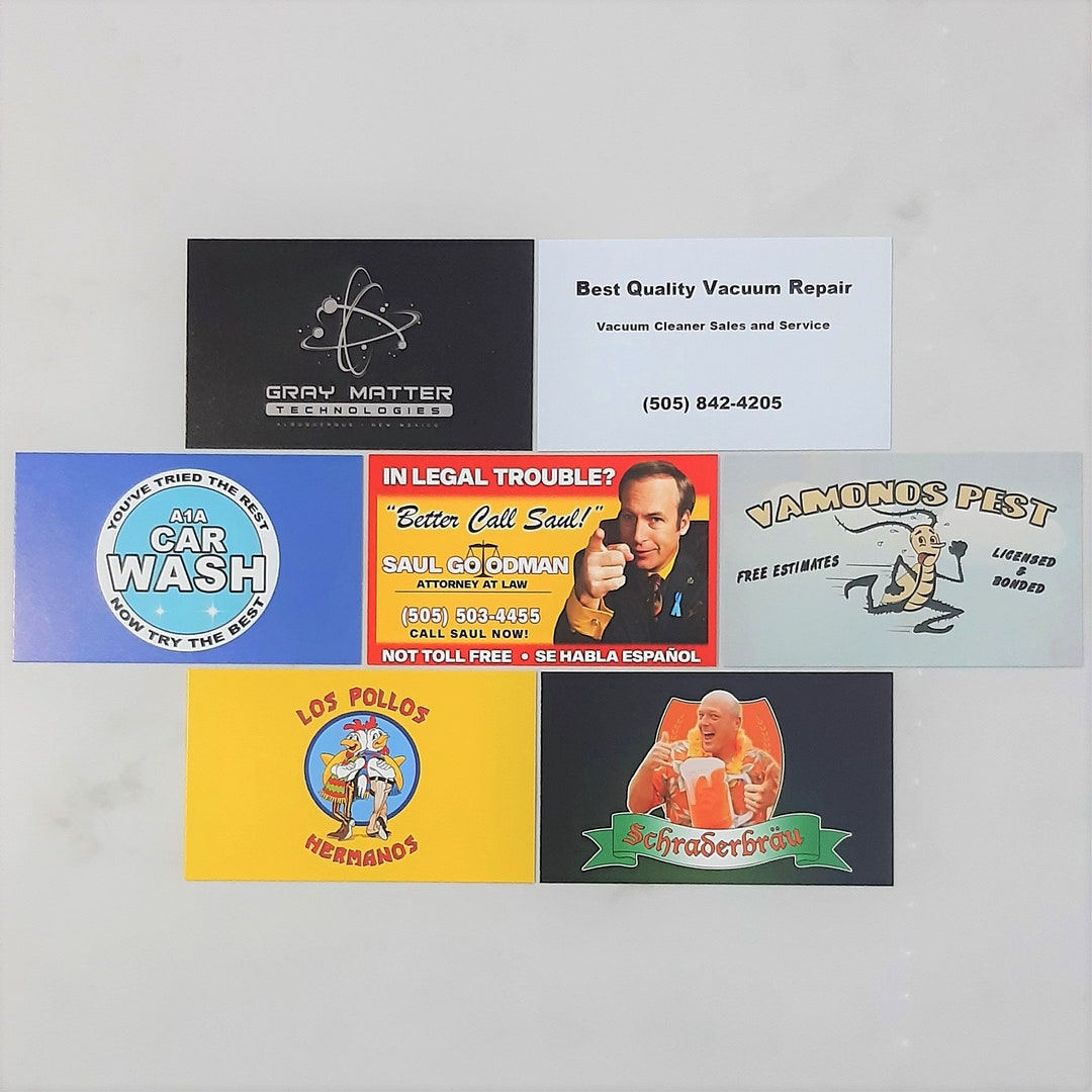 Better Call Saul Business Card Prop Cards & Breaking Bad - Saul Goodman ...