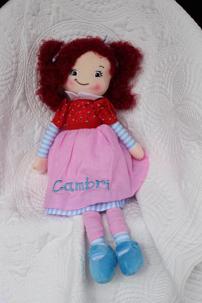 Personalized Rag Doll Cubbies Rag Doll Embroidered Rag Doll - Etsy.de