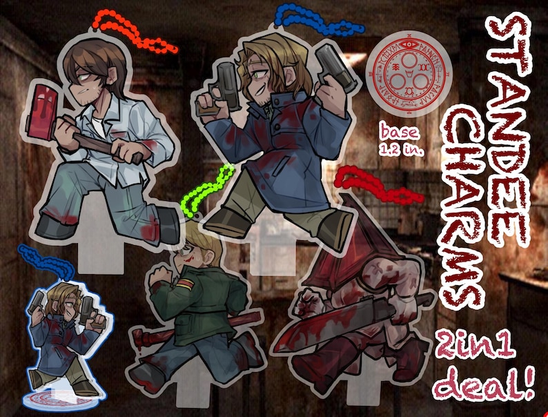 Silent Hill 2&4 2.5 in Acrylic Standee Charms [RESTOCKED] - Etsy