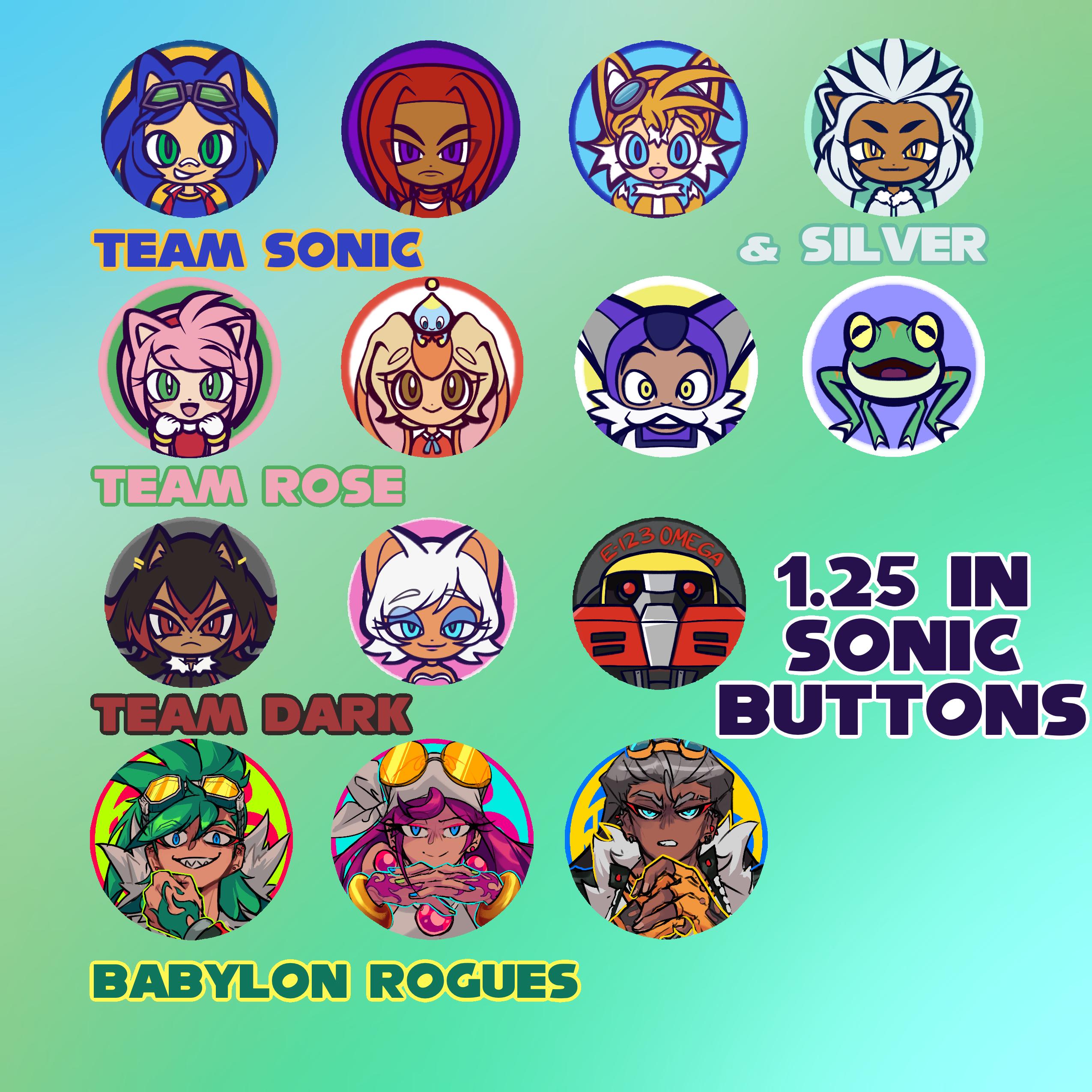 Sonic 1.25 Inch Button Pins / Badges [RESTOCKED] - Etsy