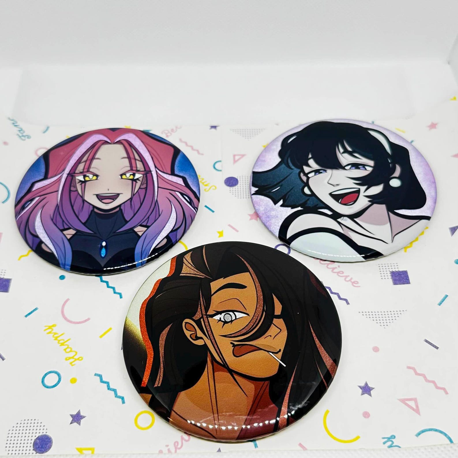 ALNST 3 Inch Reflective Button Pins / Badges [RESTOCKED] - Etsy