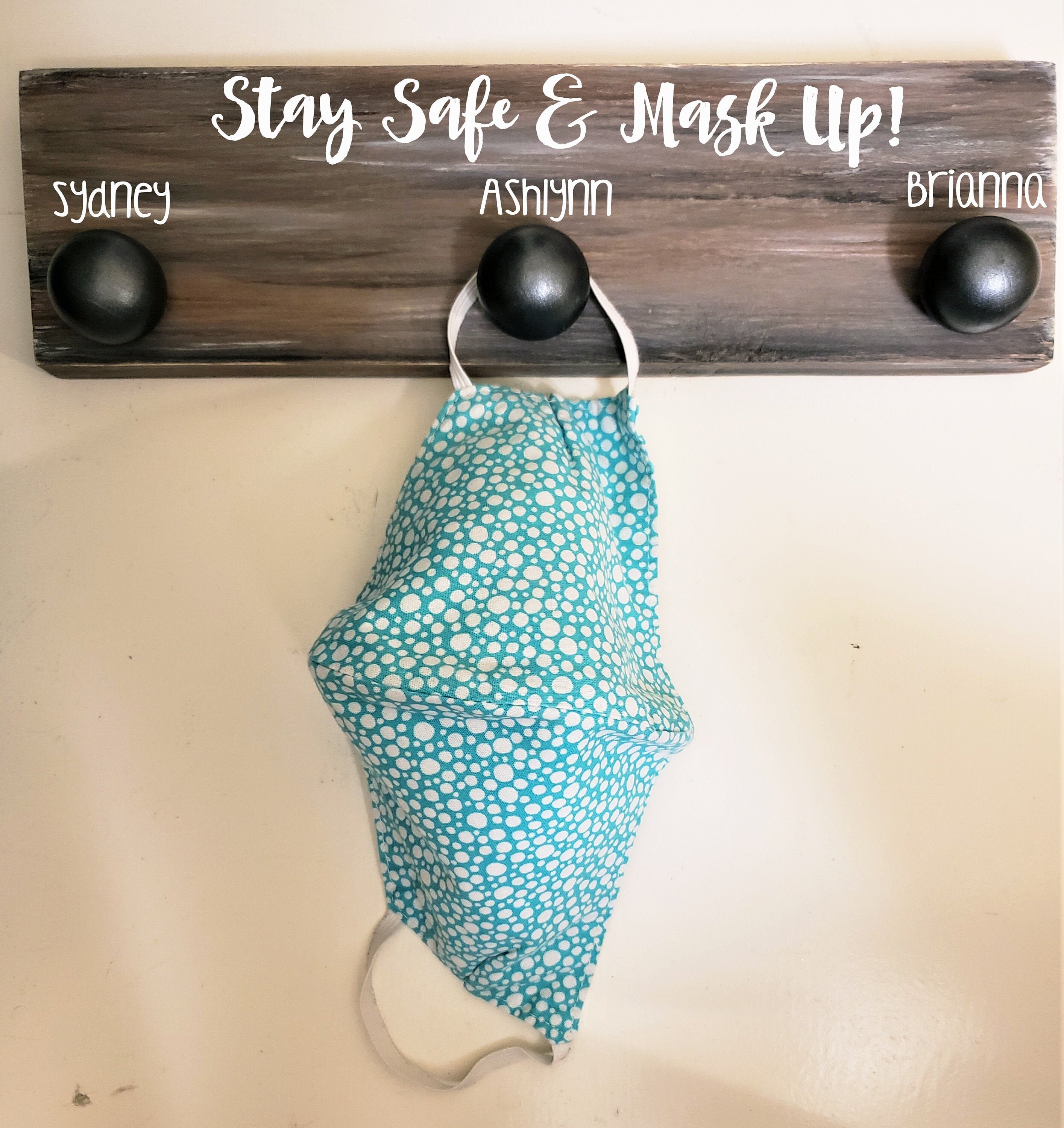 Face Mask Hanger/holder Hangup - Rustic - Etsy