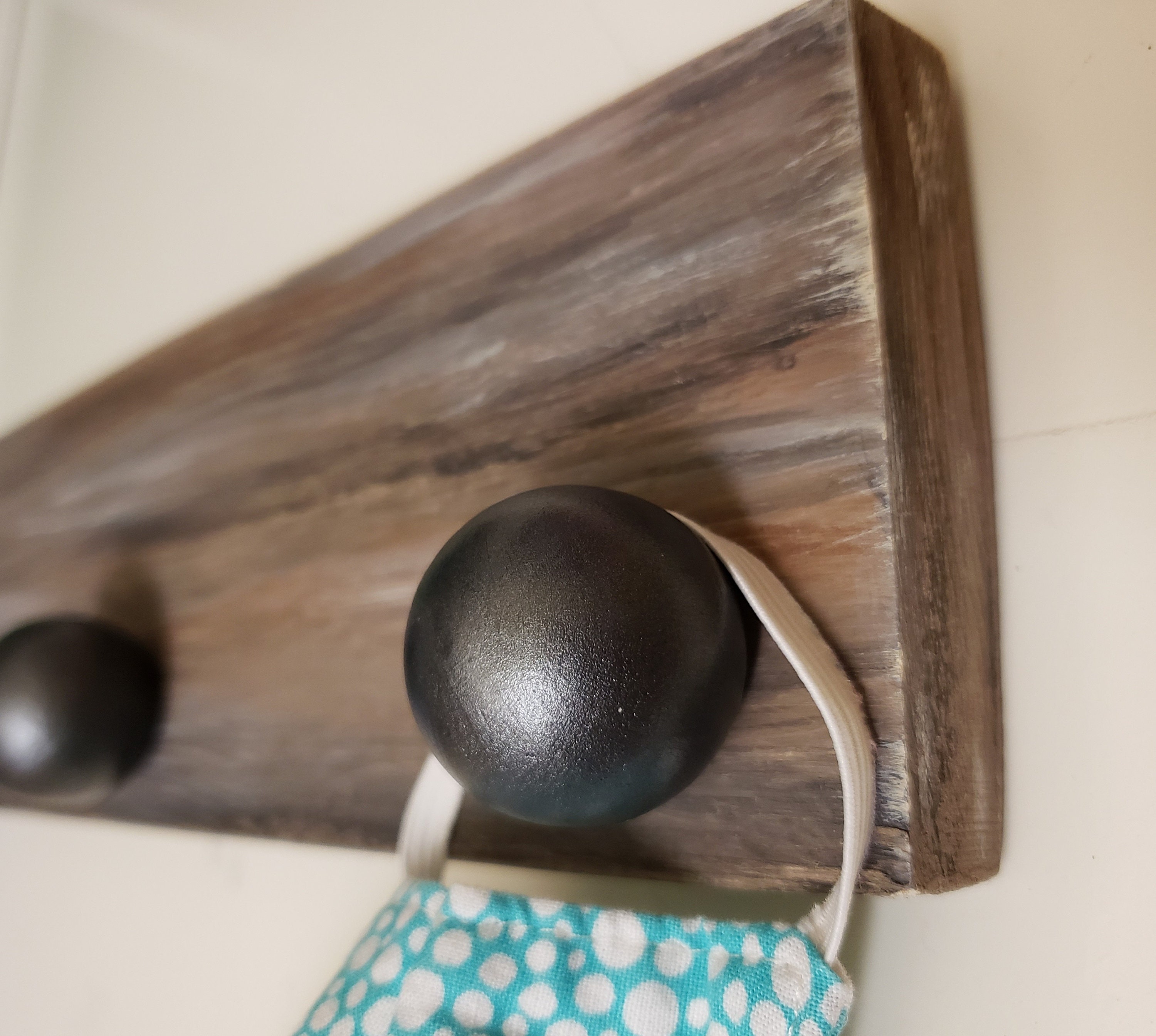 Face Mask Hanger/holder Hangup Rustic | Etsy