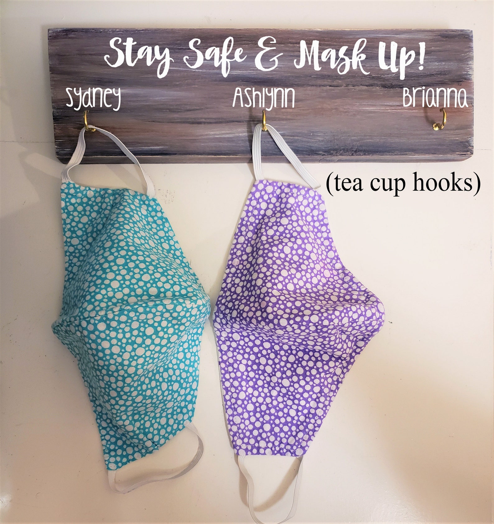 Face Mask Hanger/holder Hangup - Rustic - Etsy