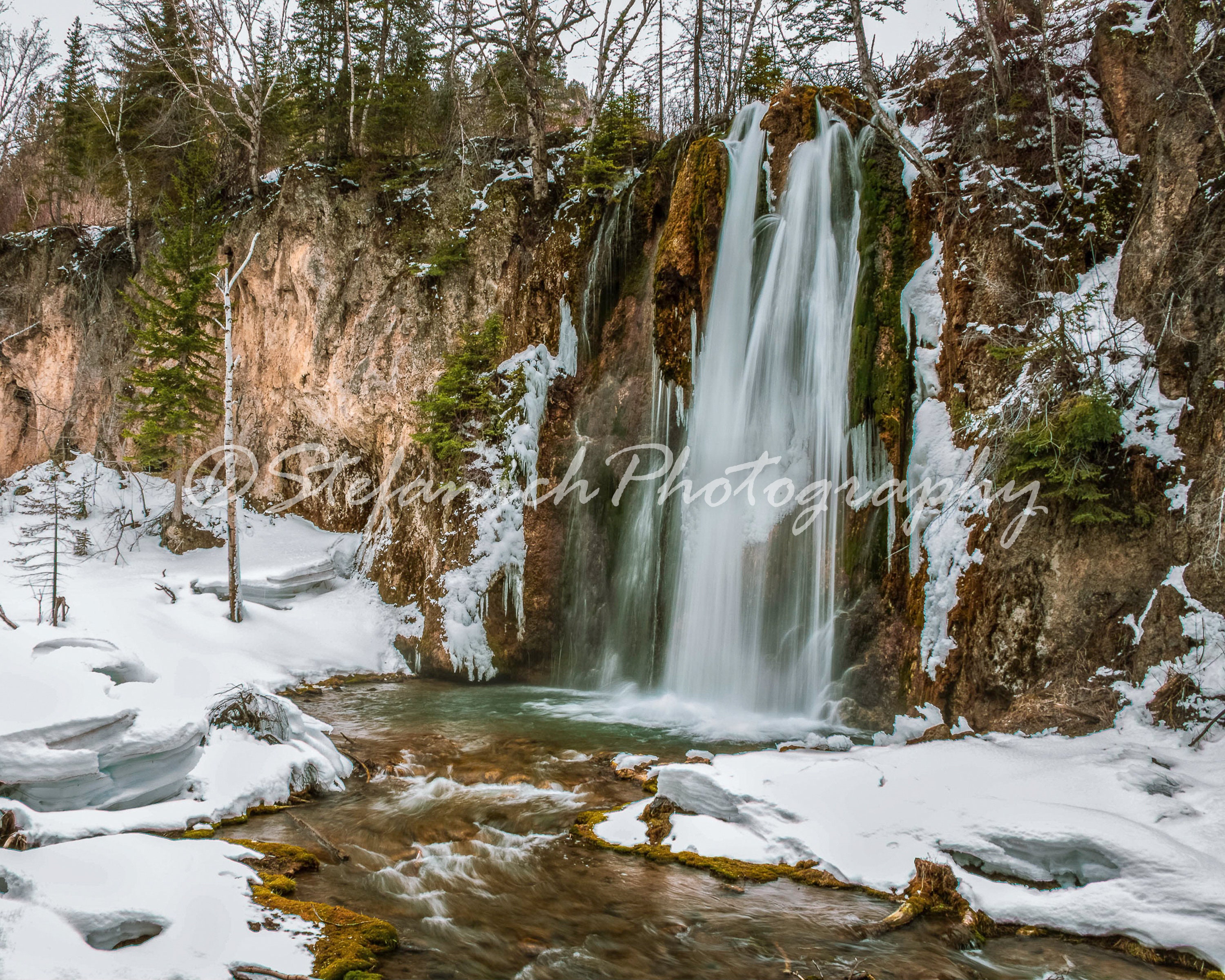 Buy Set of 12 Waterfall Photo Note Cards, Spearfish Canyon Waterfalls ...