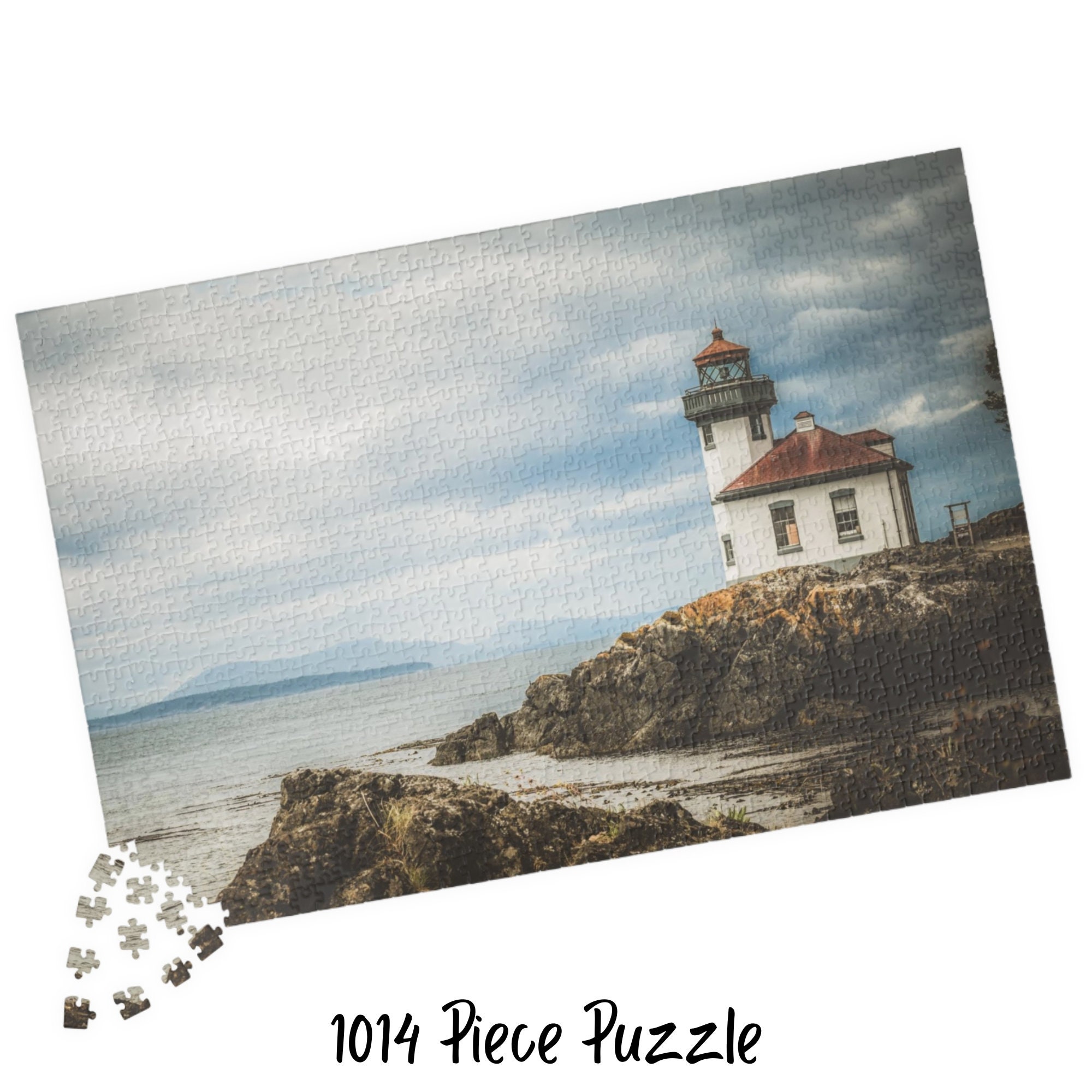 Lime Kiln Lighthouse Photo Jigsaw Puzzle, San Juan Islands - Etsy