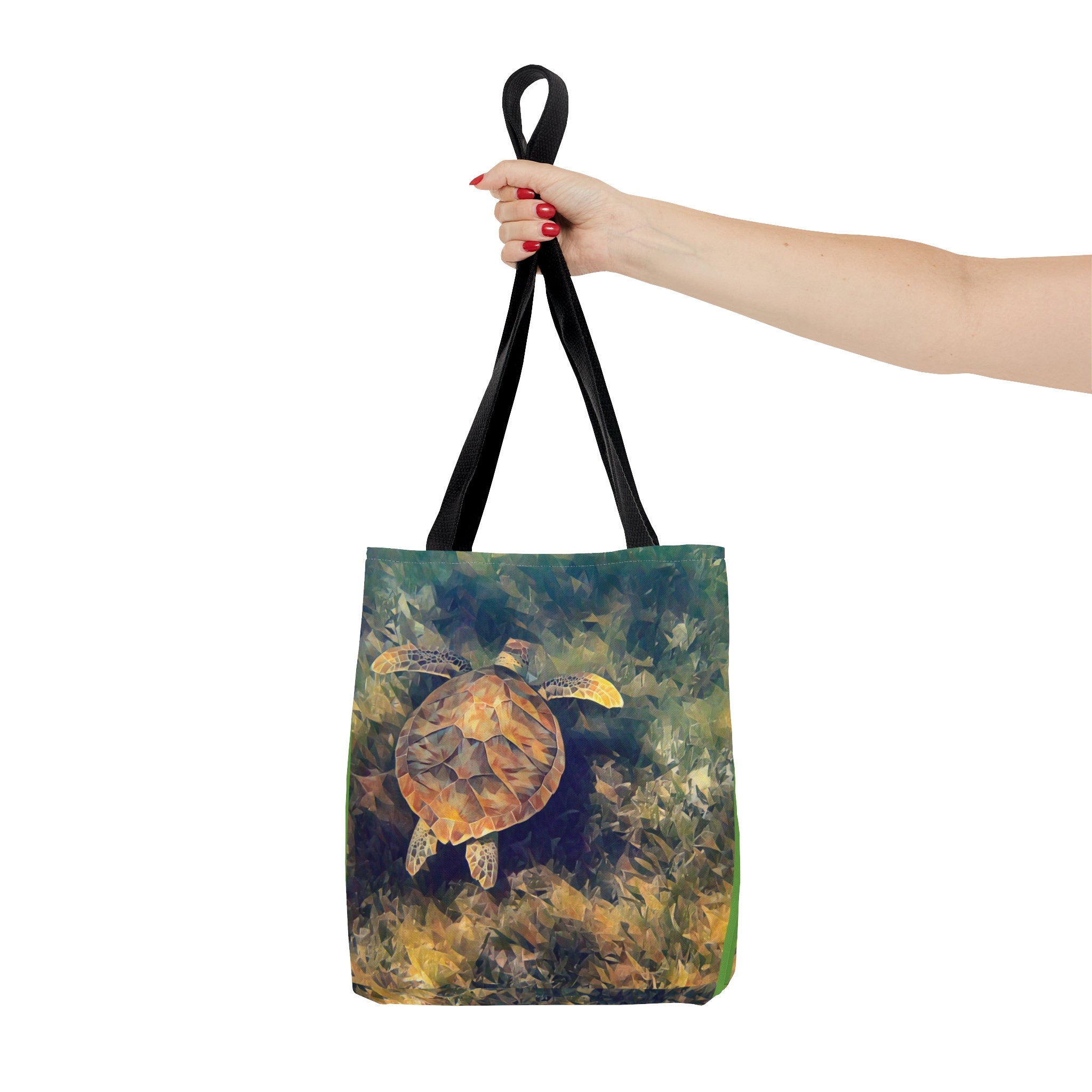 Sea Turtle Tote Bag in Three Sizesmarket Totewalker - Etsy