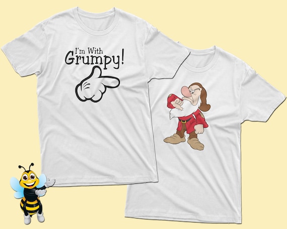 I'm With Grumpy and Grumpy Shirts Funny Couples Shirts - Etsy
