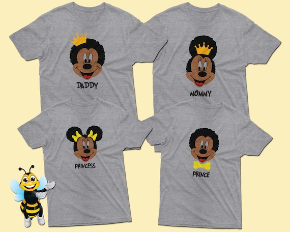 Afro Family T-shirts African Mickey Mouse and Minnie Mouse - Etsy
