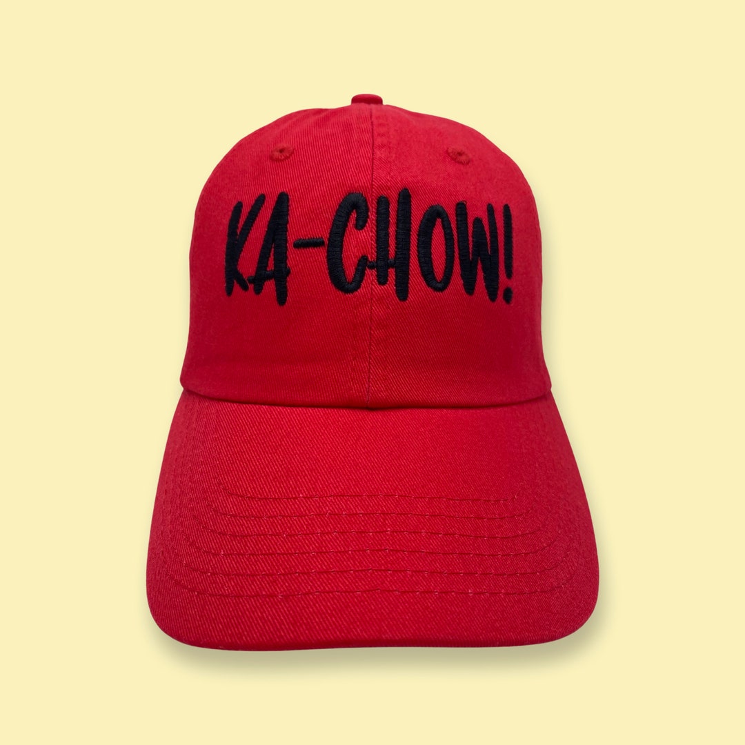 Ka-chow! Cars Lightning Mcqueen Ka-chow Embroidered Hat | Adjustable ...