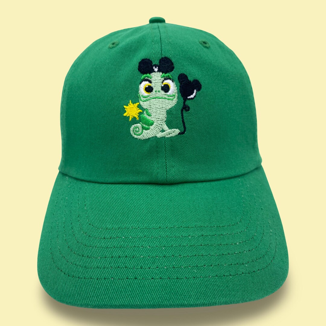 Embroidered Pascal Hat: Tangled, Mickey Balloon, Adjustable Cap - Etsy