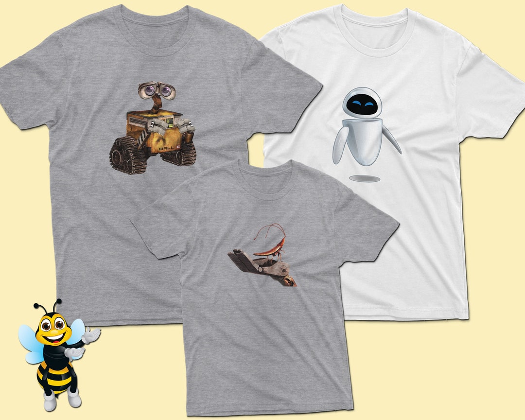 Realistic Wall-e Eve and Cockroach Shirts Wall-e Shirts - Etsy