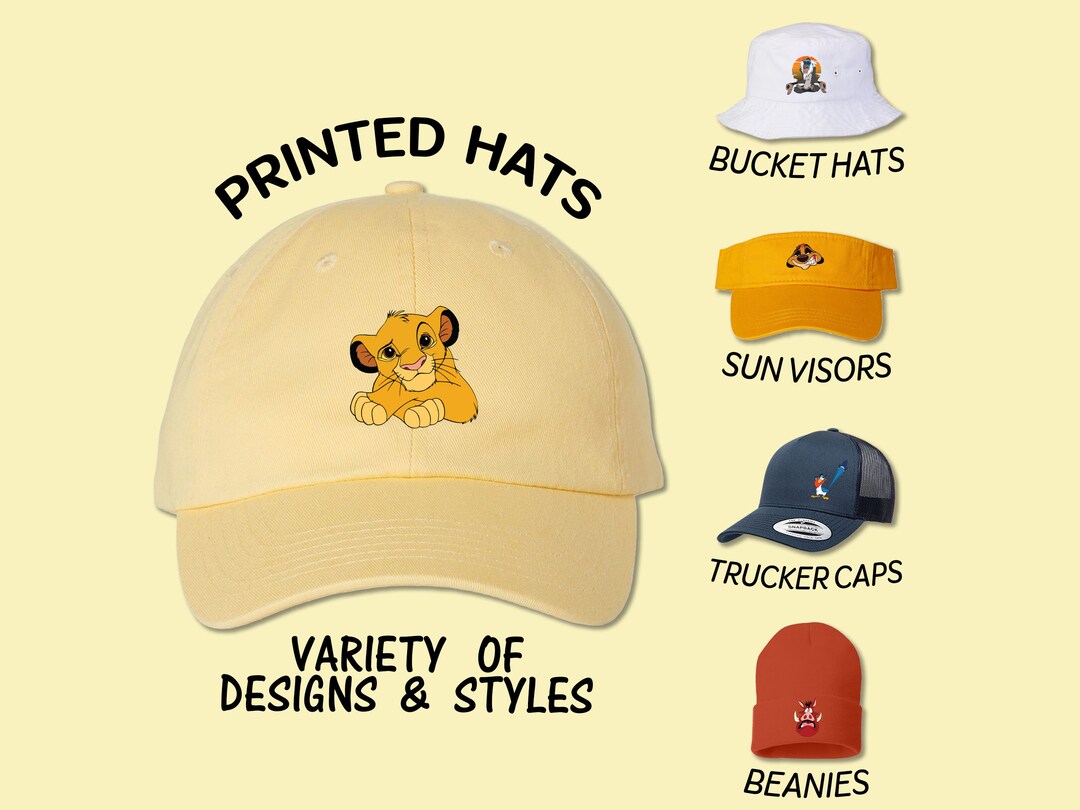 The Lion King Hat | Hakuna Matata Hat | Full Color Printed Hat | Bucket ...