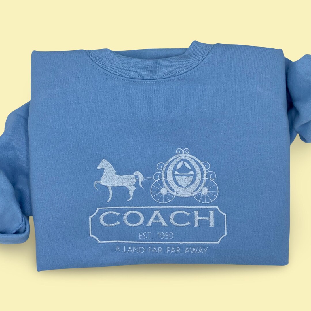Embroidered Cinderella Coach Sweatshirt - Disneyland Family Apparel - Etsy