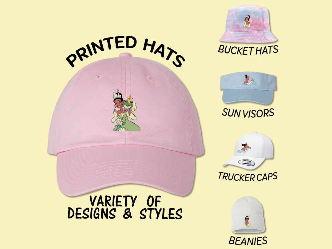 Tiana the Princess and the Frog Hat Full Color Printed Hat Trucker Hat ...