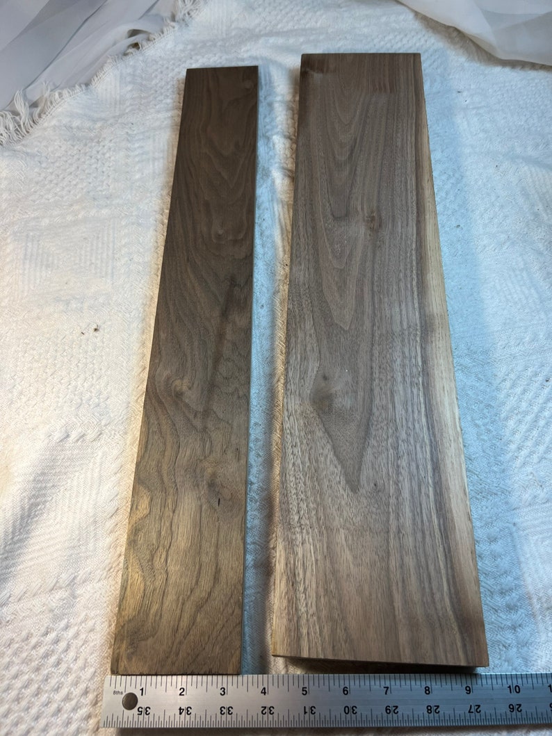 Nine Piece Black Walnut Project Lumber Planed With Partial Live Edge - Etsy