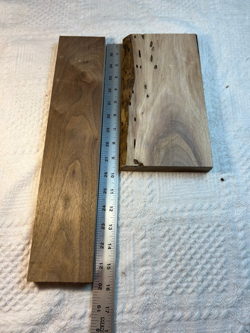 Nine Piece Black Walnut Project Lumber Planed With Partial Live Edge - Etsy