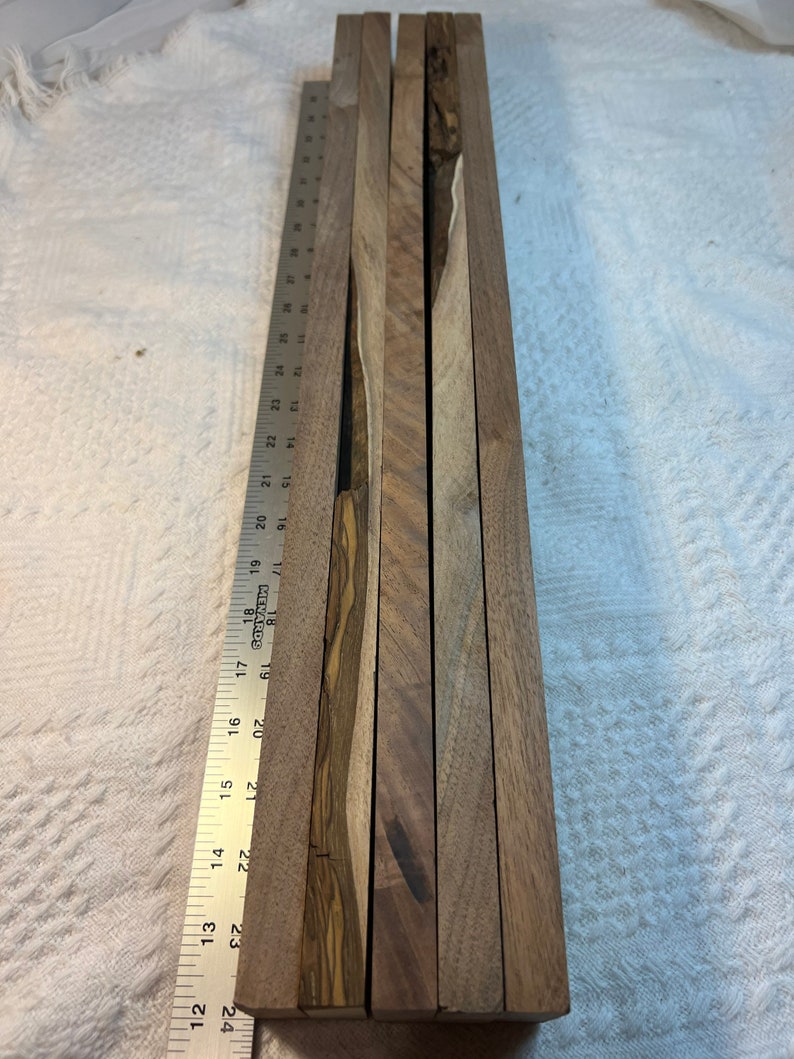 Nine Piece Black Walnut Project Lumber Planed With Partial Live Edge - Etsy