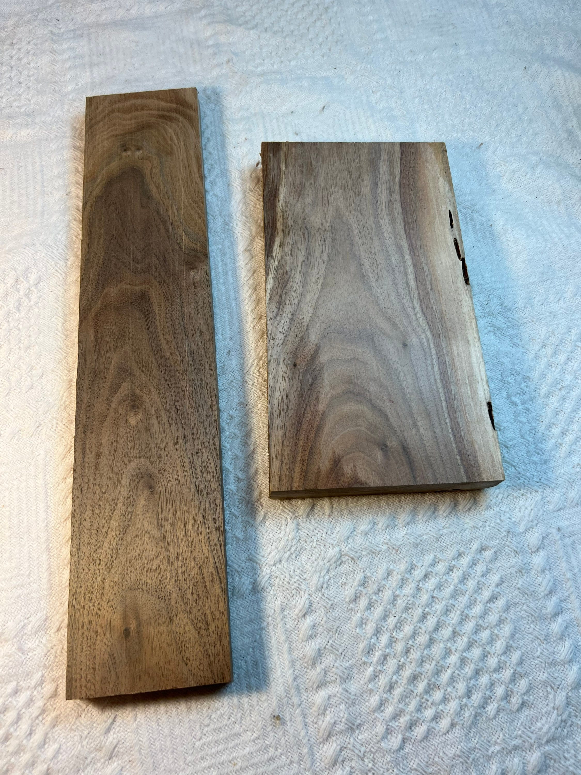 Nine Piece Black Walnut Project Lumber Planed With Partial Live Edge - Etsy