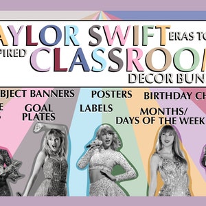 Taylor Swift Eras Tour Inspired Decor Classroom Bundle - Etsy