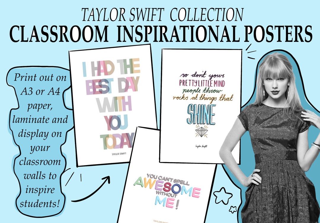 Taylor Swift Inspired Room Decor Posters - Etsy Australia