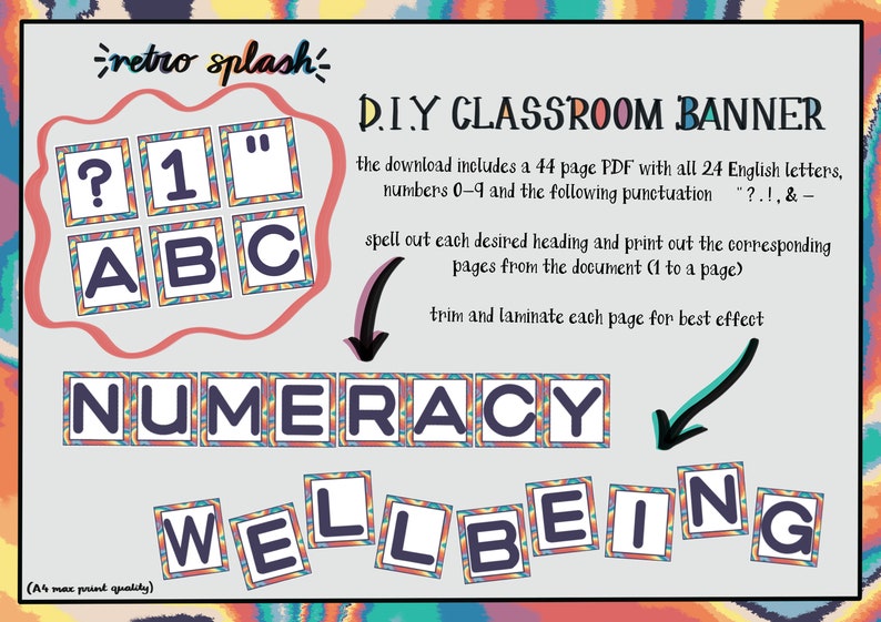 DIY Classroom Wall Display Banner - Etsy