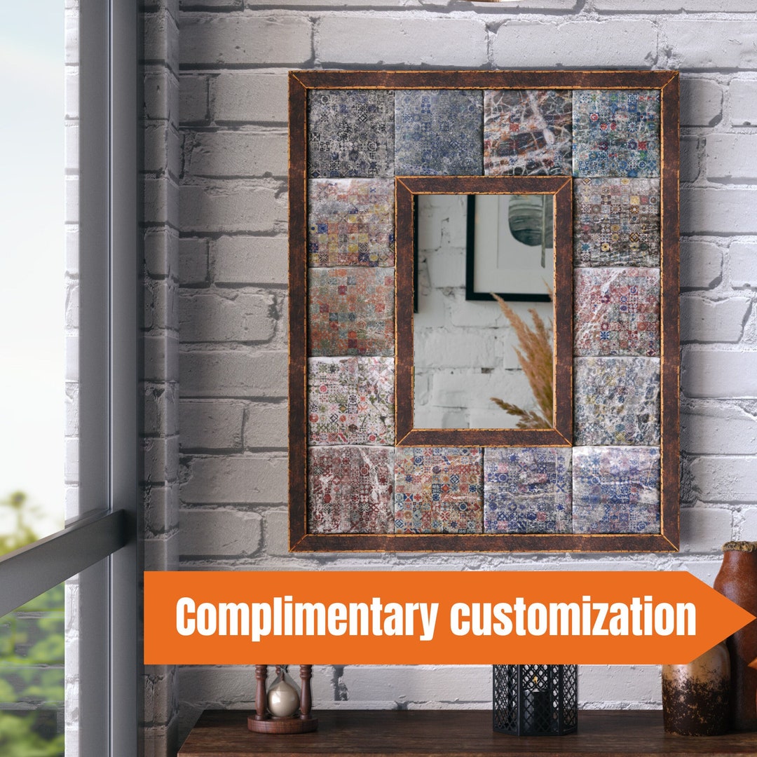 Mosaic Tile Mirror for Bedroom, Unique Wedding Gift for Couple ...