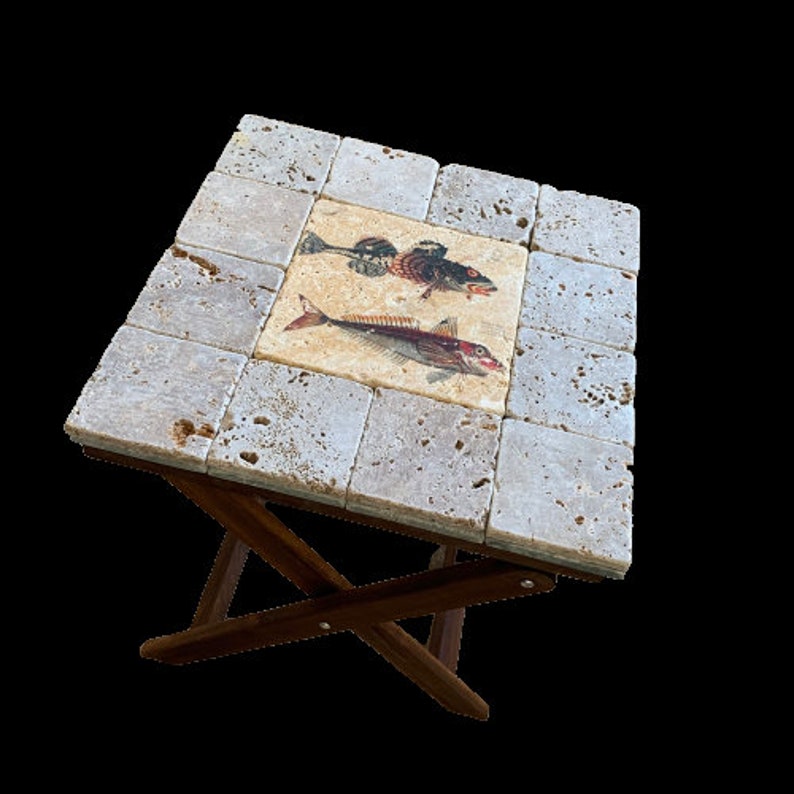Sea Table Foldable Tile Table Side Table Coffee Table - Etsy