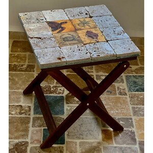 Sea Table Foldable Tile Table Side Table Coffee Table - Etsy