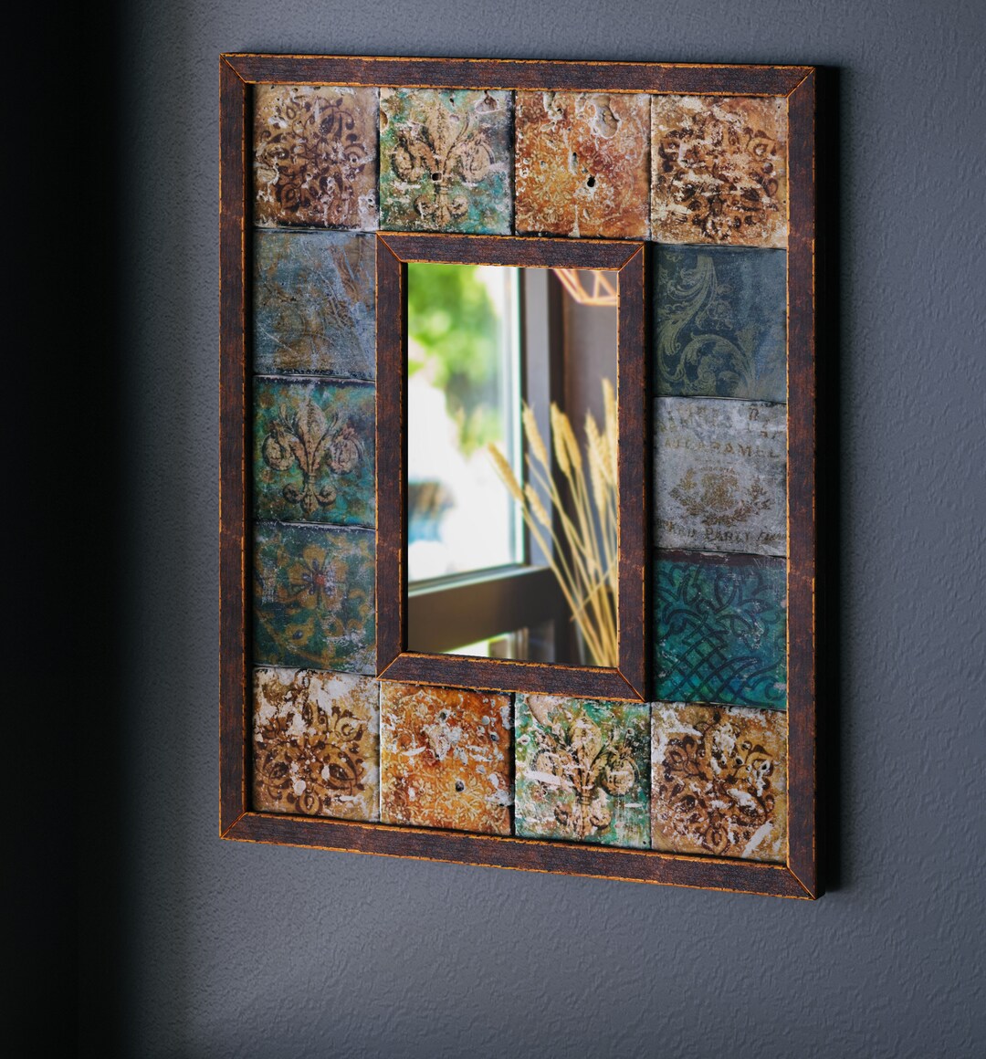 Boho Mirrors Decorative Mirrors for Living Room Artisan Made - Etsy